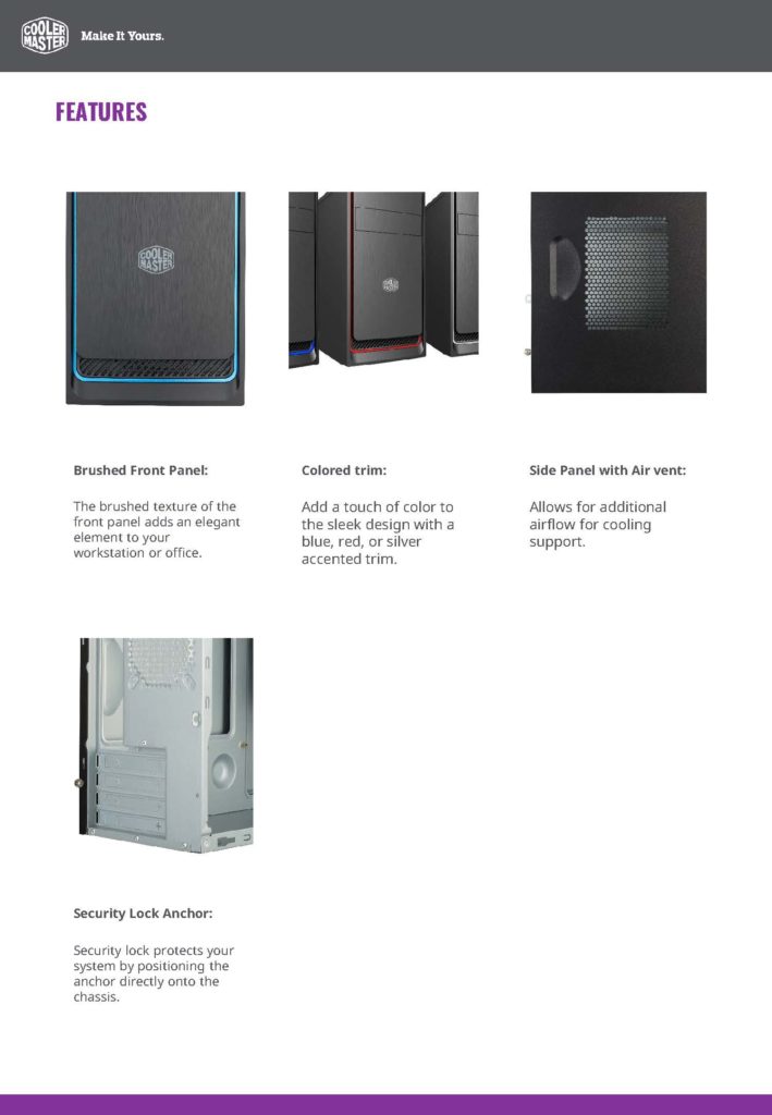 Cooler Master MasterBox E300L – Ban Leong Chin Inter Co. Ltd.