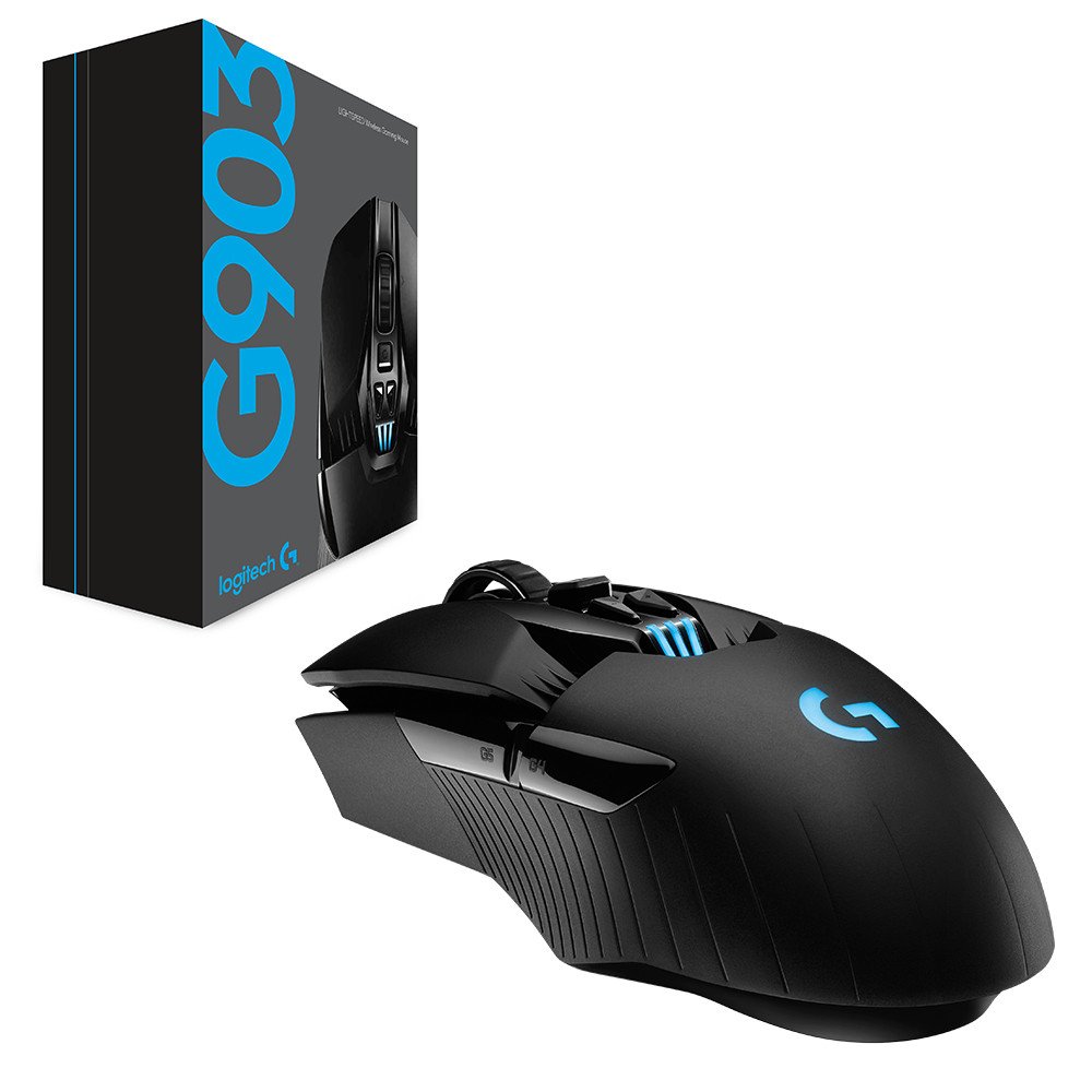 Logitech G903 Lightspeed Wireless Gaming Mouse with Hero 16K Sensor ...