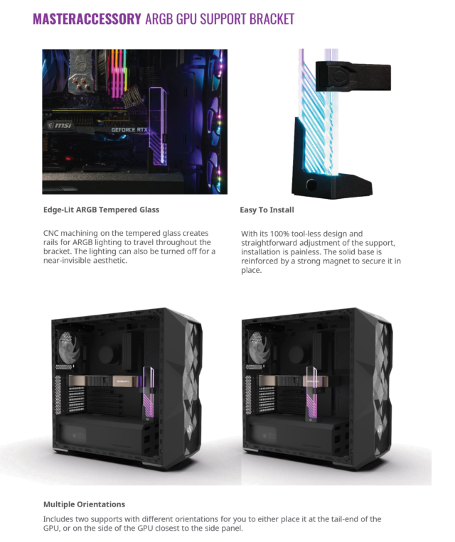 Cooler Master ARGB GPU Support Bracket – Ban Leong Chin Inter Co. Ltd.