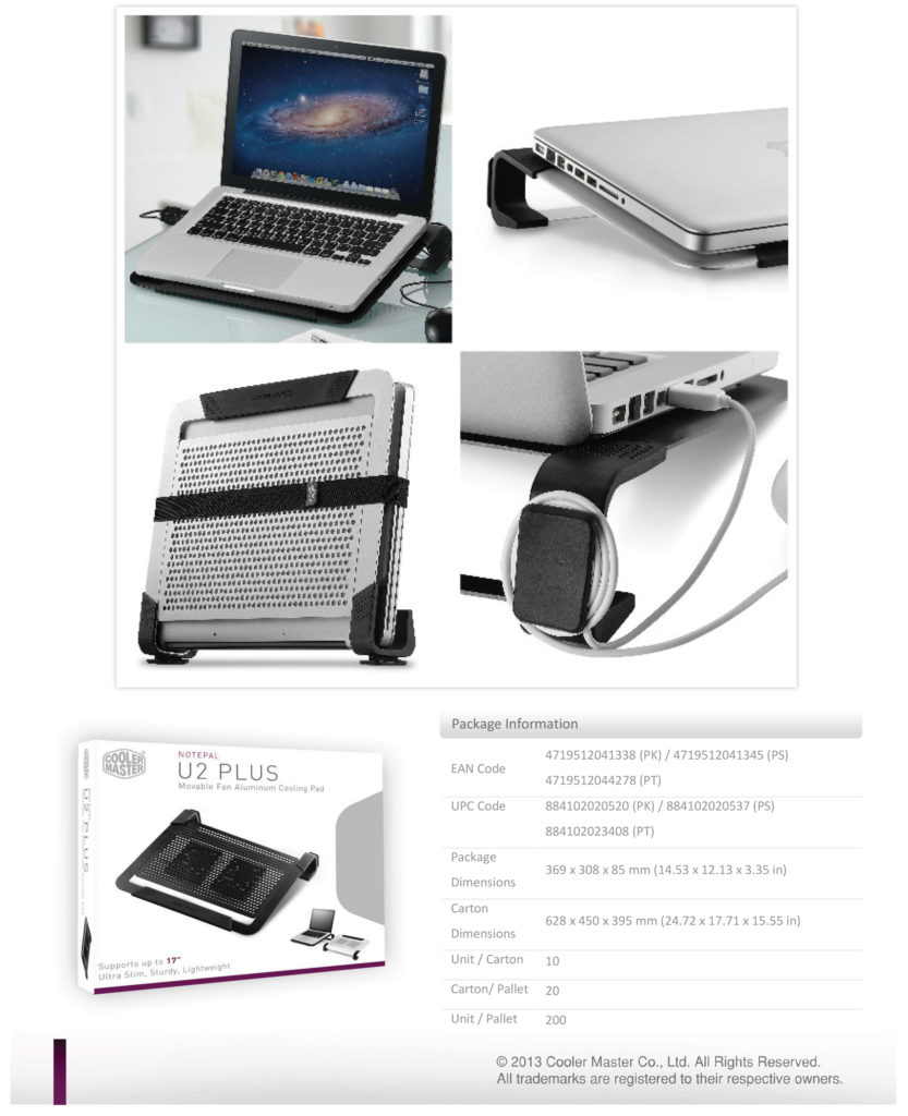 Cooler Master Notepal U2 PLUS – Ban Leong Chin Inter Co. Ltd.