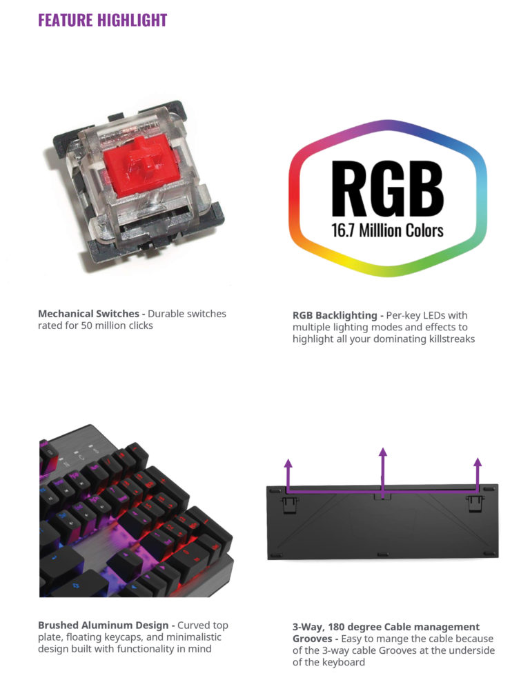 Cooler Master CK350 RGB (blue-Switch) (TH) – Ban Leong Chin Inter Co. Ltd.