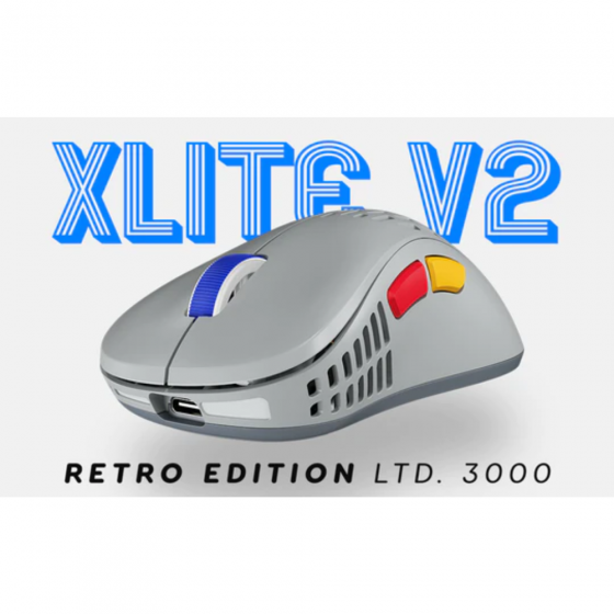 เมาส์ [MOUSE] Pulsar Xlite V2 Wireless Gaming Mouse – Retro Grey ...