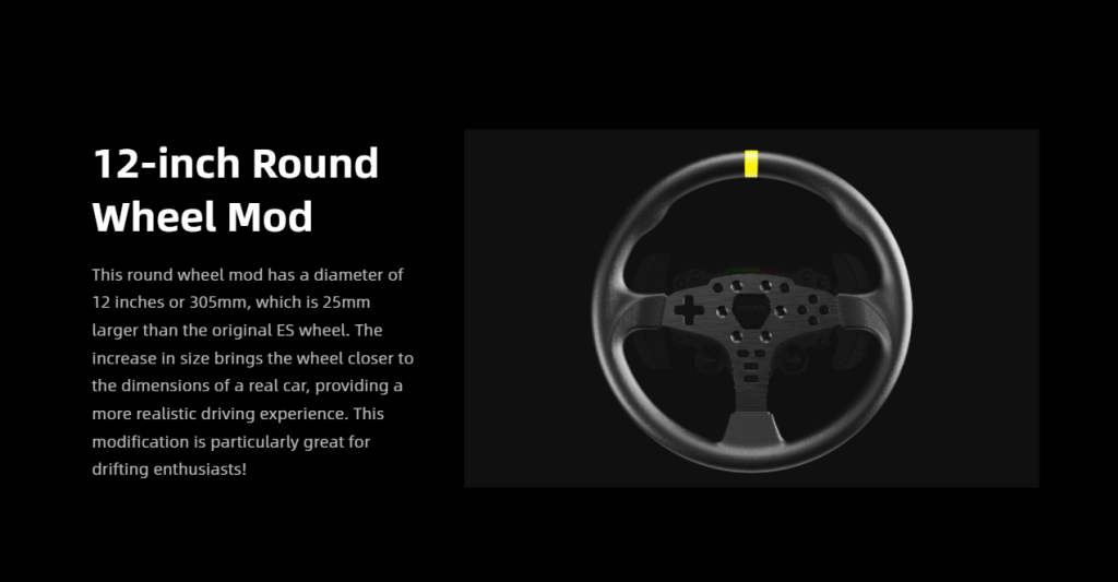 MOZA 12-inch Round Wheel Mod for ES รุ่น MZ-RS046 Mod ล้อกลมขนาด 12 ...